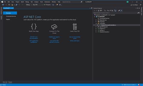 create a simple asp core web api