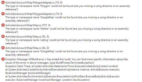 tfs build server xamarin msbuild exception stack overflow