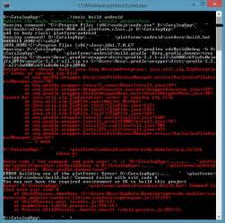 error on ionic build command stack overflow