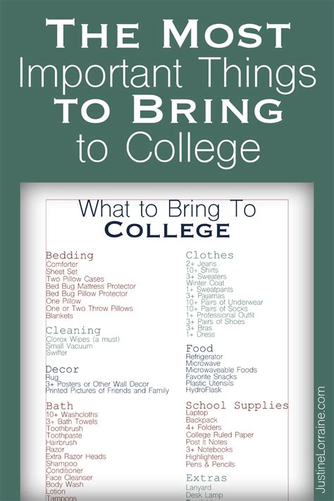 The Most Important Things To Bring To College