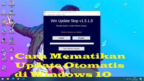 Cara Mudah Mematikan Update Otomatis Di Windows 10 Youtube