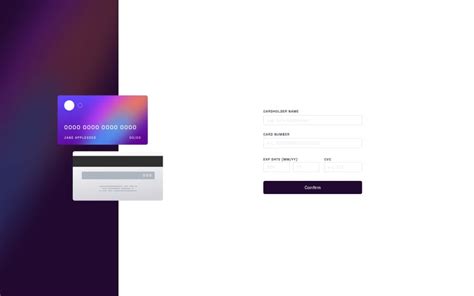 frontend mentor interactive card details form react js css grid