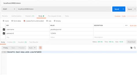 spring security with token based authentication java development journal