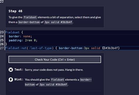 learn html forms by building a registration form step 46 html css