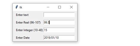entry field validation in tkinter python