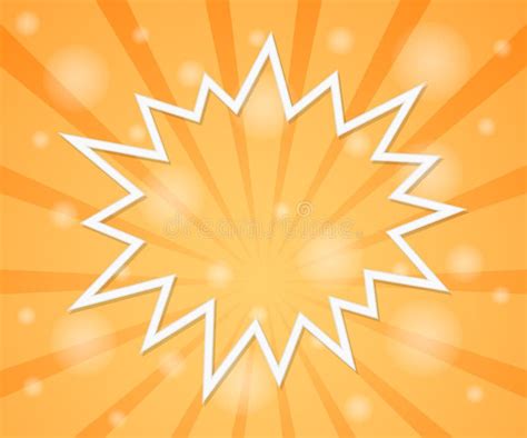 Abstract Sunbeam Background With Sun Stock Vector Illustration Of