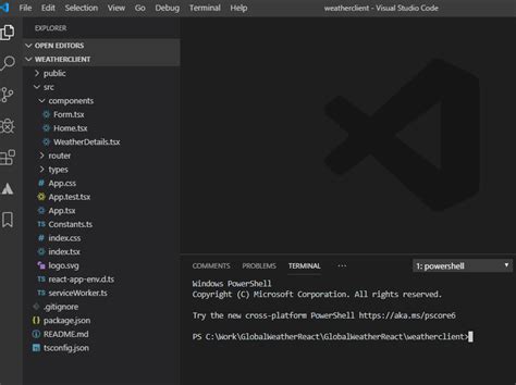 global weather react app with asp core 3 0 part 2