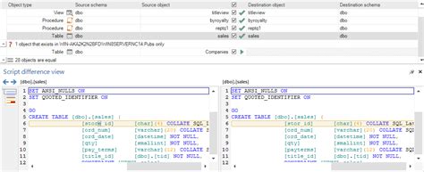how to automatically compare and synchronize sql server database