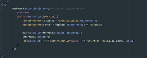 android not able to add data in firebase real time database stack
