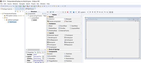 create a stand alone java app that displays info from a connected