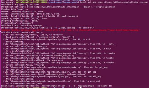 pip install fails for custom app frappe forum