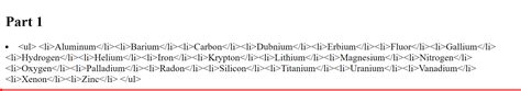 javascript array elements in numbered list not working js html