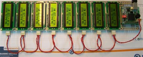 driving multiple lcd displays through an i2c interface