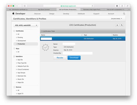 ios distribution certificate private key not installed stack overflow