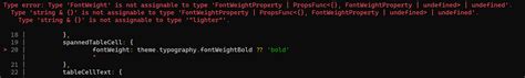 reactjs error `not assingable` with setting `fontweight` in