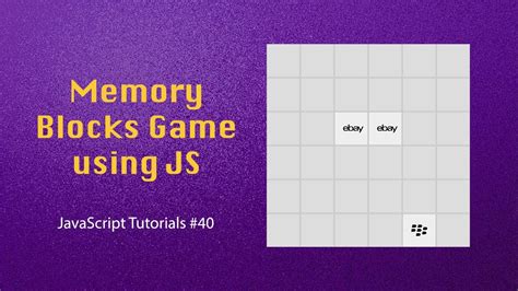 memory blocks game in js javascript tutorials web development