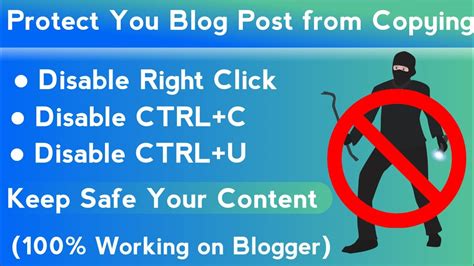 how to disable right click ctrl c and ctrl u in blogger blogspot