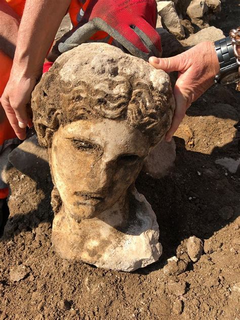 Head Of Dionysus Statue Unearthed In Rome News Paganism World