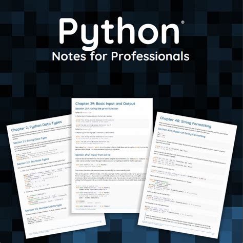 python notes for professionals ebooks computers