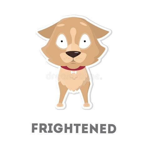 Perro Asustado De La Historieta Ilustración Del Vector Ilustración De