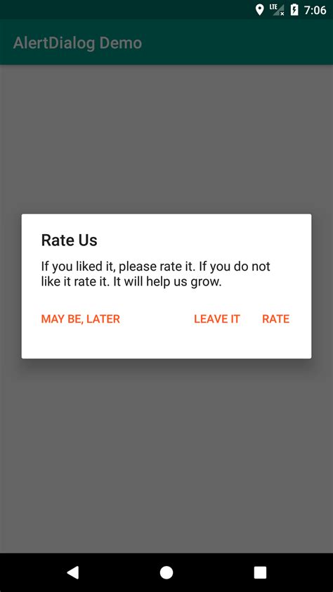 create alertdialog and basic usage android pcsalt