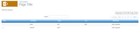 sharepoint blog bind sharepoint list to jquery datatable in sharepoint