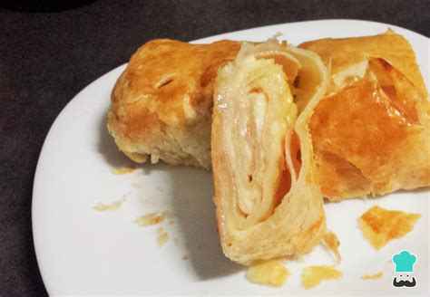 Hojaldre Relleno De Jamón Y Queso ¡listo En 10 Minutos
