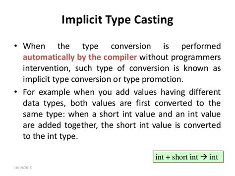 type conversion and type casting on c module 12