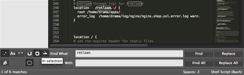 sublime text find and replace within selection unix server solutions