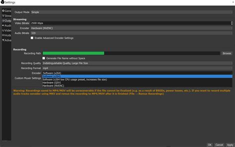 power users what are the differences between obs 4 encoders