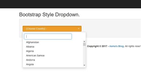 asp mvc5 bootstrap style dropdown plugin asma s blog