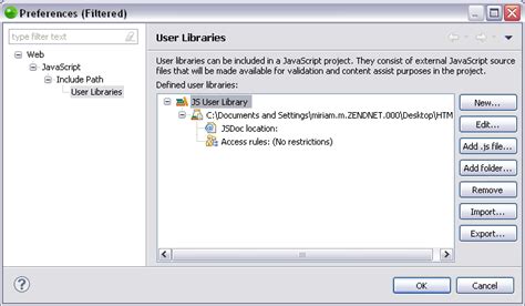 adding a javascript user library