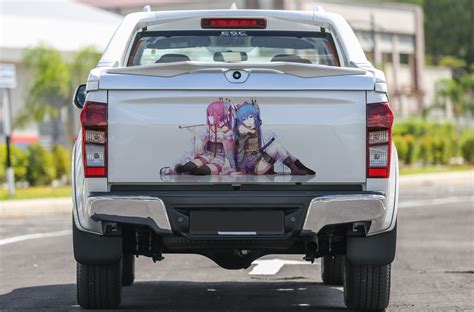 Anime Girls Tailgate Vinyl Wrap Full Color Graphics Truck Etsy