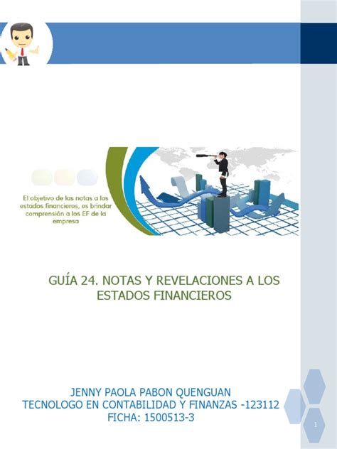 Guia 24 Notas Y Revelaciones A Los Estados Financieros Pdf Pdf