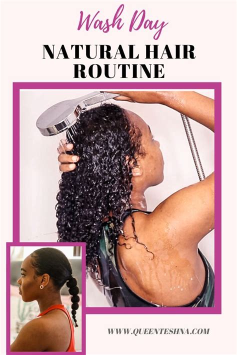 Wash Day Routine For Natural Curly Hair Natural Hair Regimen Natural