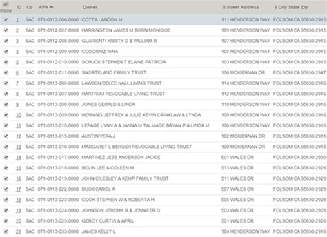 exports and reports parcelquest california