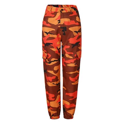 Hirigin Women Fashion Camouflage Jogger Pants High Waist Hip Hop Camo