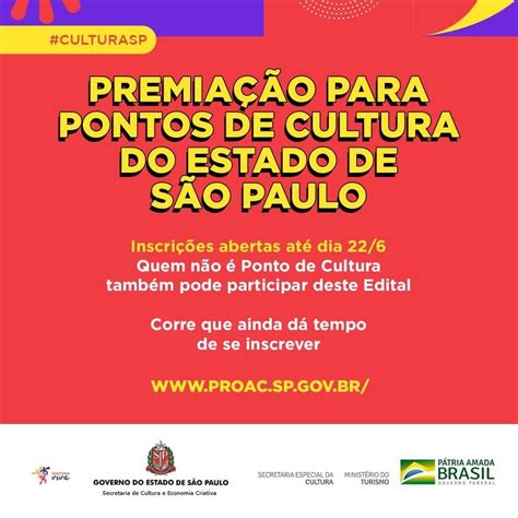 PremiaÇÃo Para Pontos De Cultura Cadastro Cultural