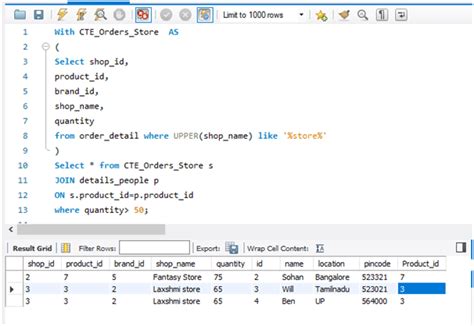 mysql with how with clause works in mysql