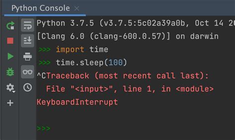 python console not stopping correctly stuck ides support intellij