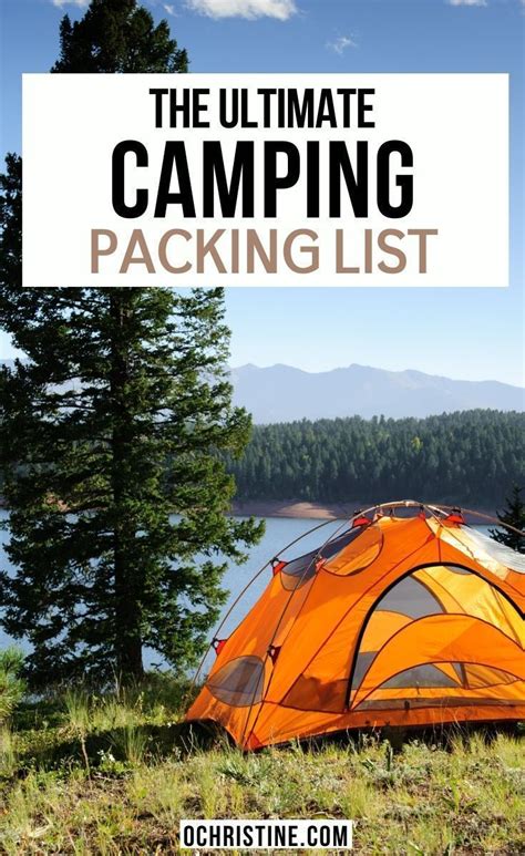 The Ultimate Camping Packing List The Ultimate Camping Checklist With