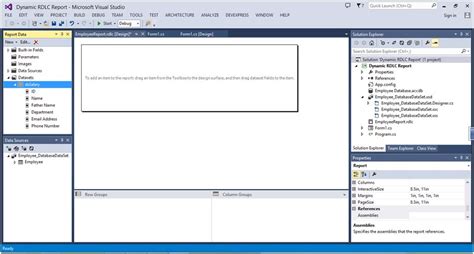 generate dynamic rdlc report in windows form application