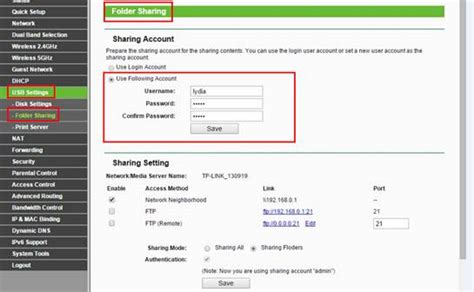 how to setup and use the ftp server function on the archer c7 c5 tp link