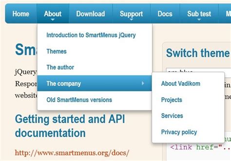 responsive multi level dropdown menu with jquery and css3 jquery plugin