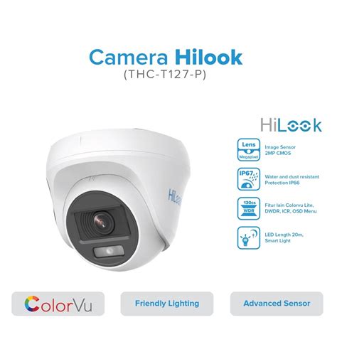 Cámara Domo Colorvu Hilook Full Hd 1080p 2 8mm Thc T127 P Tecnomati