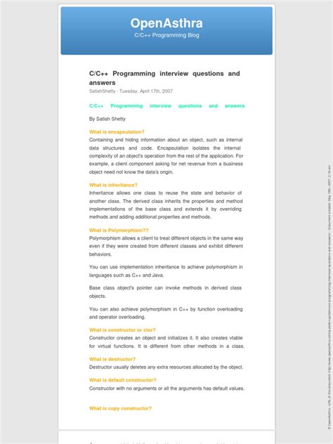 c c programming interview questions and answers method