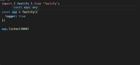 fastify instance has `any` value · issue 2833 · fastify fastify · github