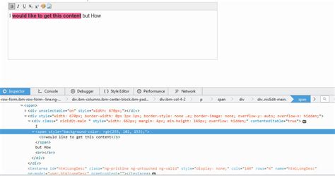 angular ngmodel how to get nicedit textarea content in ng model