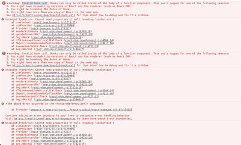 reactjs vite npm react component library invalid hook call