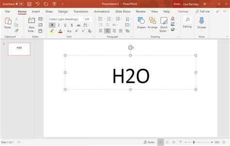 how to create a subscript in powerpoint course method